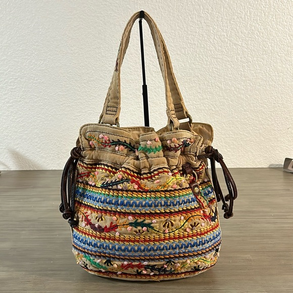 Lucky Brand | Bags | Vintage Y2k Lucky Brand Crewel Embroidered ...